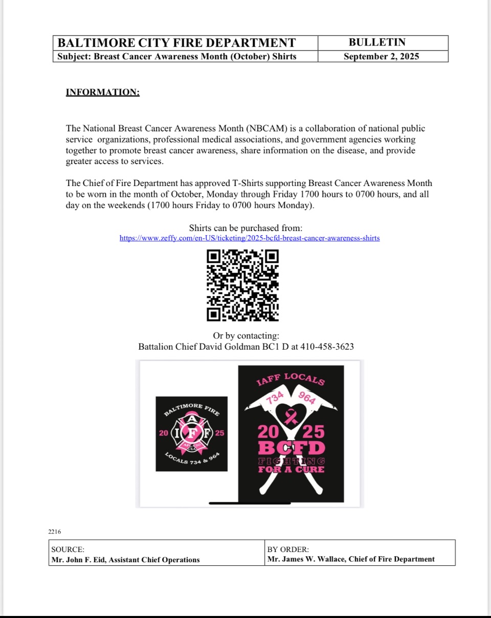 IAFF Local 964 Baltimore Fire Officers